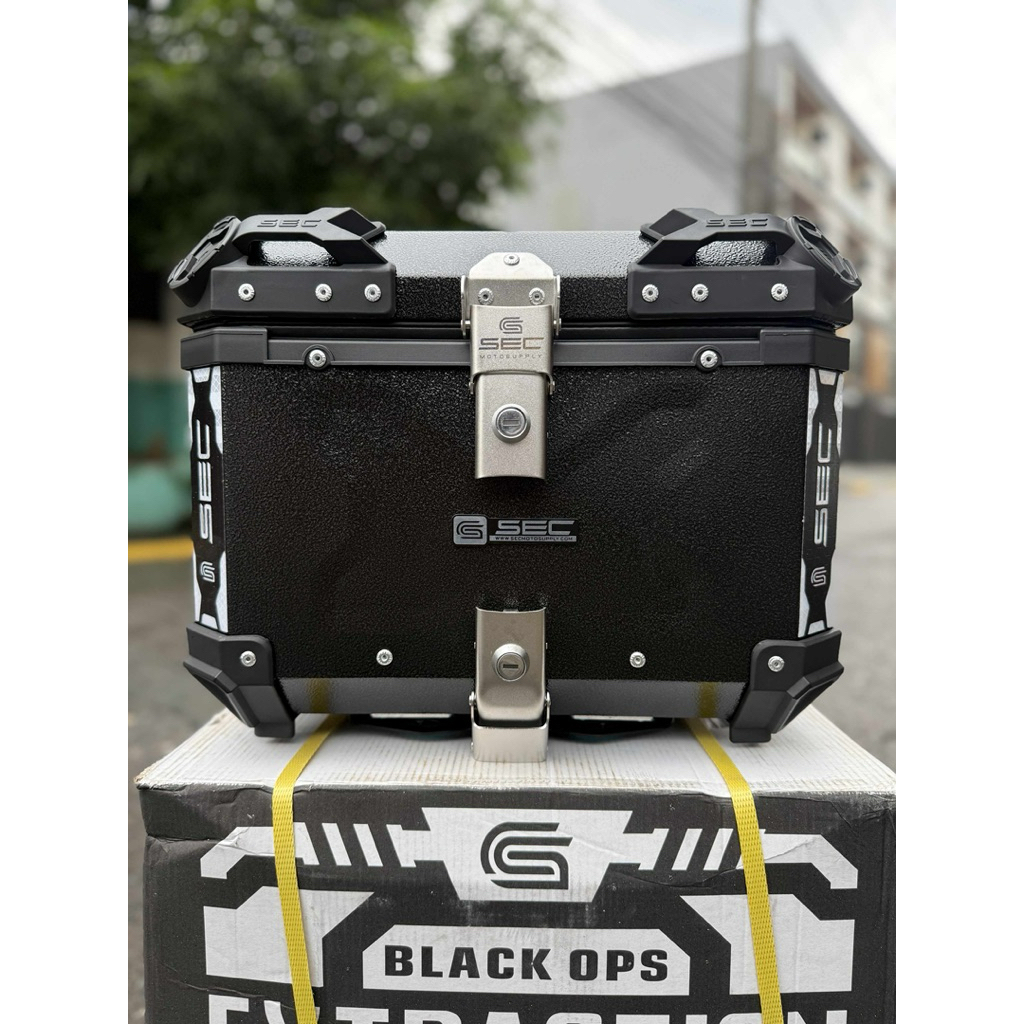SEC INTRUDERS 45L ALLOY ANTISCRATCH DUAL LOCK TOP BOX with FREEBIES ...