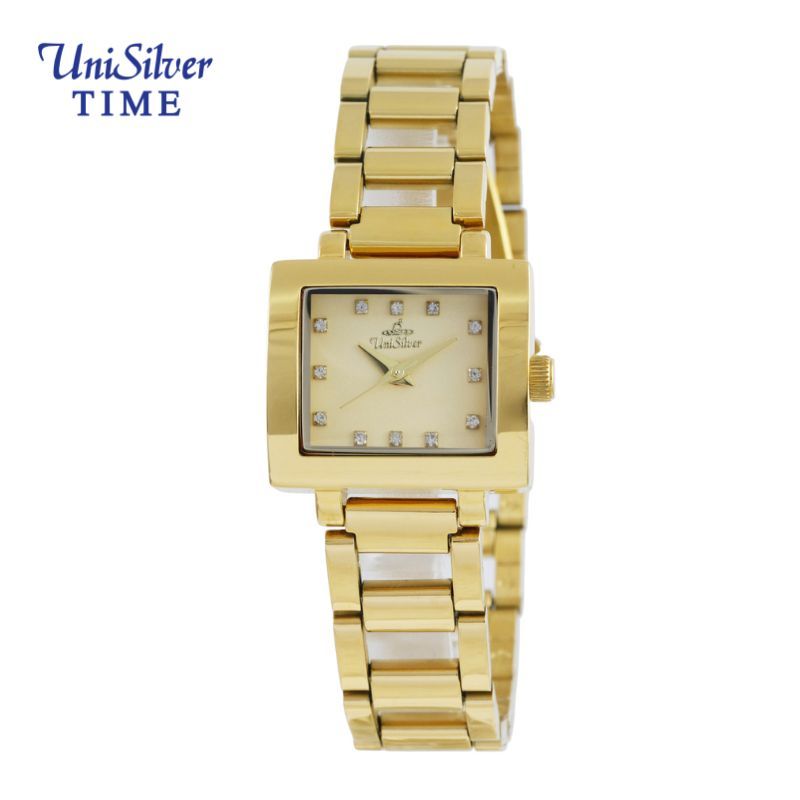 UniSilver TIME Women's All Gold/Gold Dial Analog Stainless Steel Watch ...