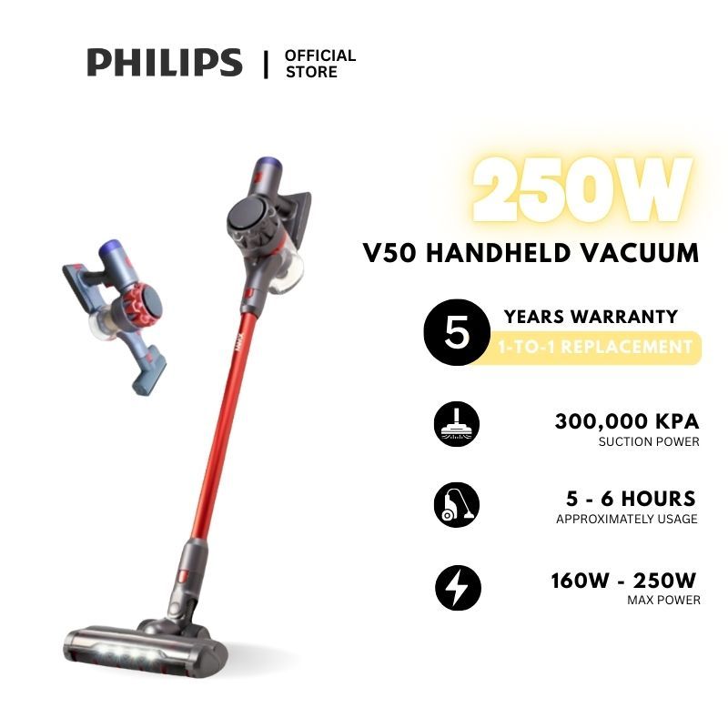 V50 MAX PRO Wireless Vacuum Cleaner | Free Dust Mite | Cordless Mop ...