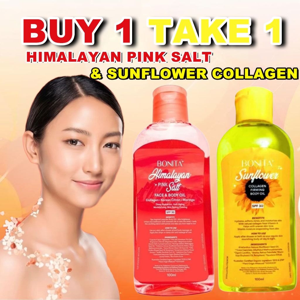 BUY 1 TAKE 1 HIMALAYAN PINK SALT + BONITA SUNFLOWER COLLAGEN Face ...