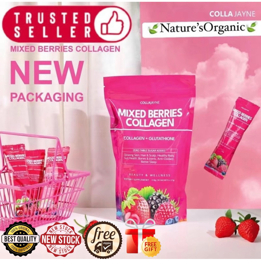 CollaJayne Mixed Berries drinks GLUTATHIONE + COLLAGEN[NEWSTOCKS][w ...