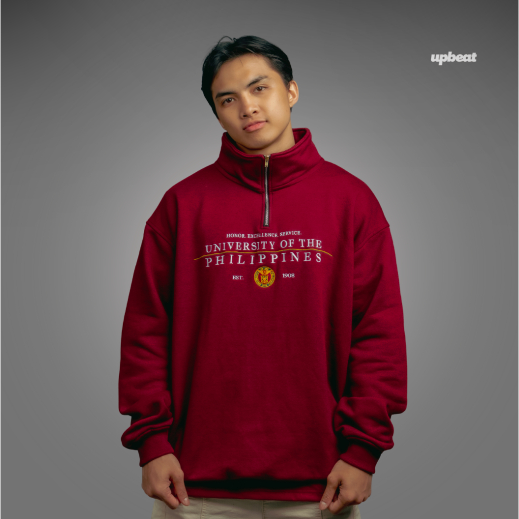UPBEAT-University of the Philippines-Zipped Sweater 2025 | Shopee ...