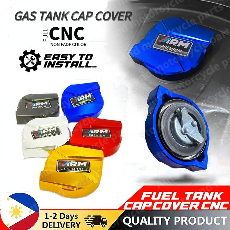 【COD】 ARM Fuel Tank Cap Cover Full CNC Alloy for Universal YAMAHA MODEL | Shopee Philippines