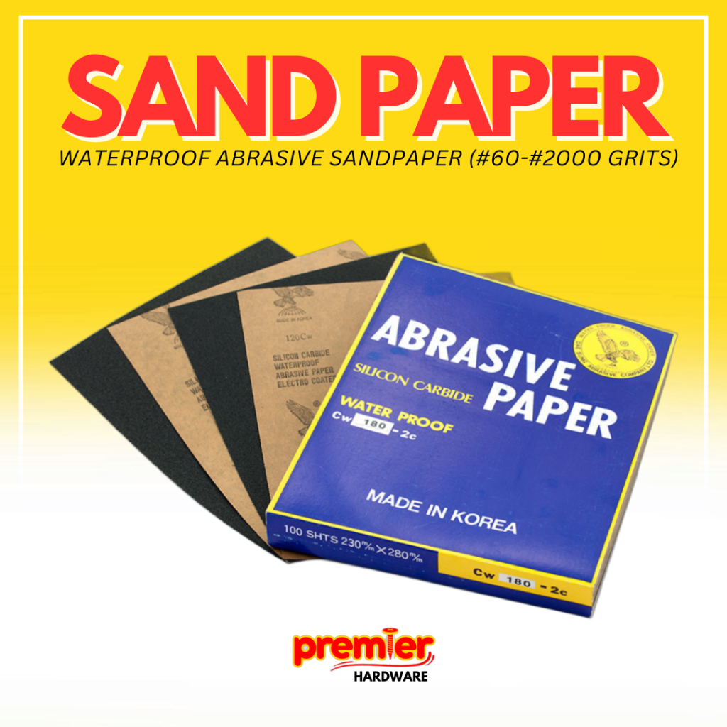 Sand Paper Eagle Waterproof Abrasive Sandpaper Grit #60 to 3000 ...