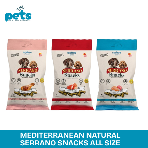 Mediterranean Natural Serrano Snacks for Dogs All Sizes Turkey Pavo ...