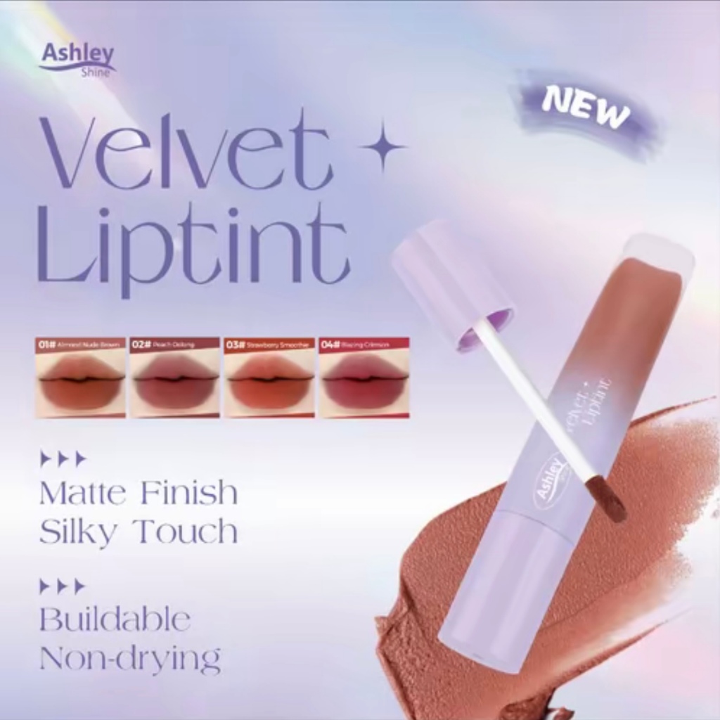 Ashley Shine Velvet Liptint Long Lasting Lipstick Non-stick Cup Lip ...