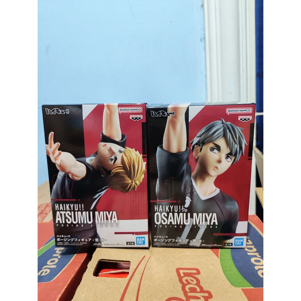 Haikyuu!! POSING FIGURE miya osamu miya atsumu PVC Anime Figures ...