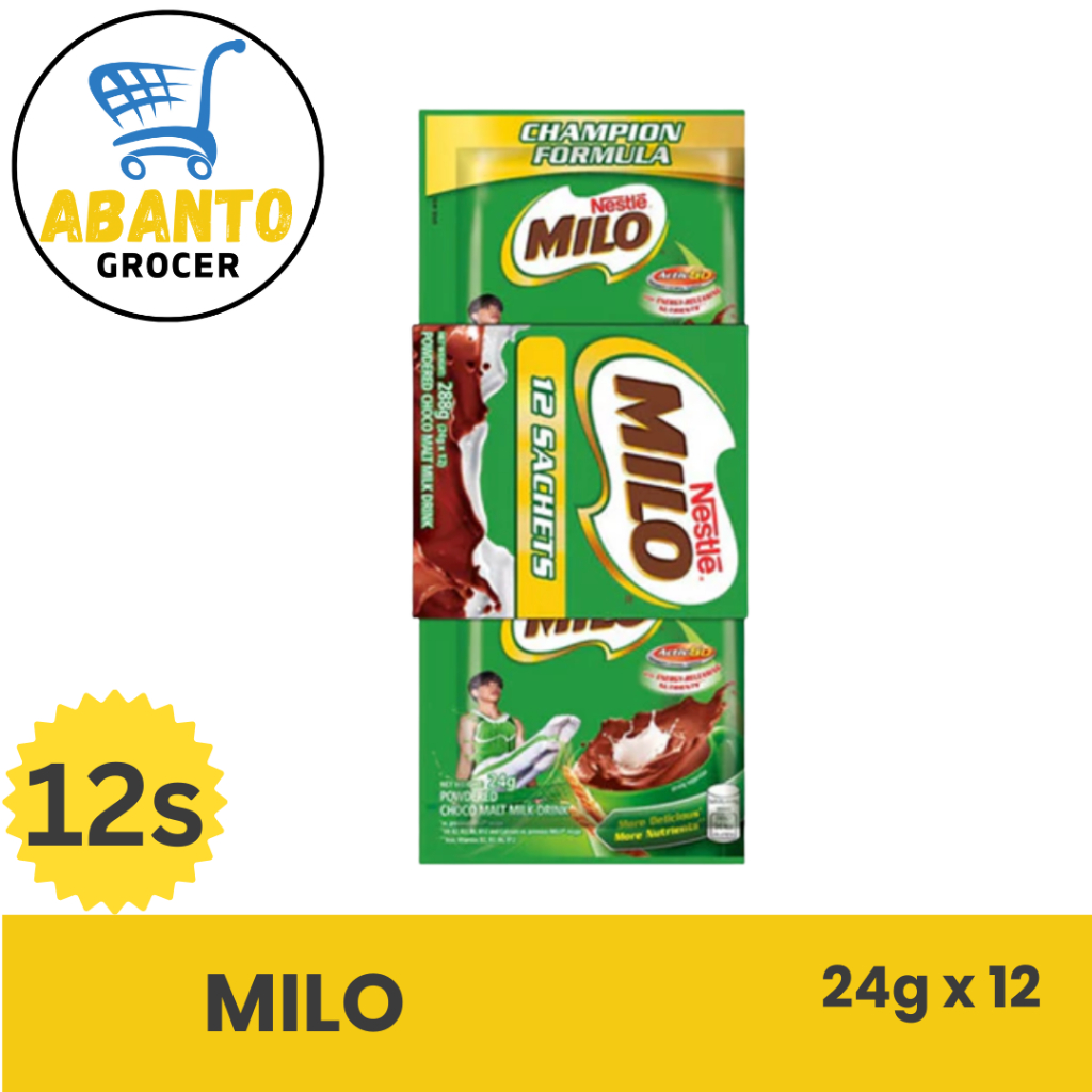 MILO 24 grams x 12 sachets | Shopee Philippines