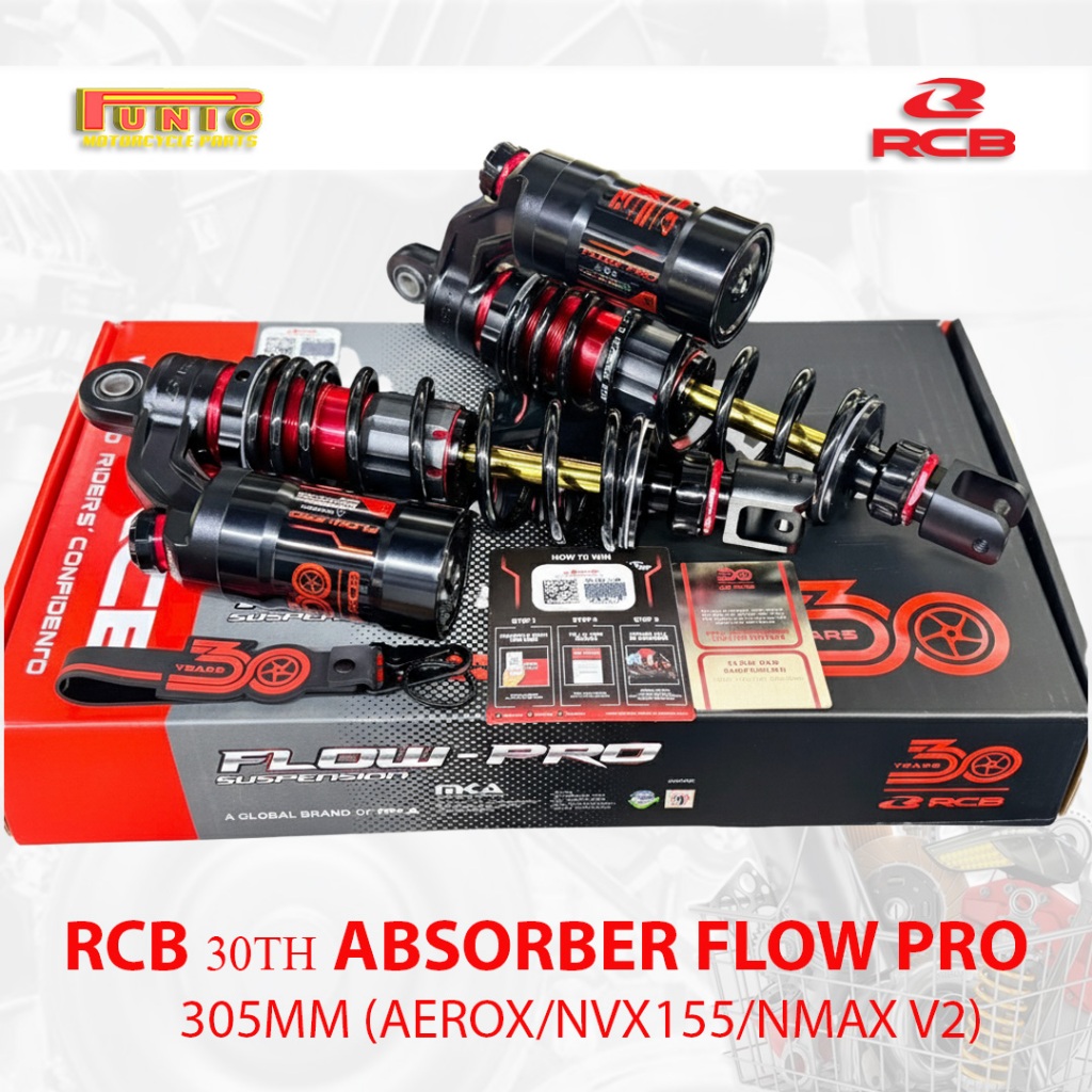 NEW! RCB 30th FLOW PRO Shock Aerox / NMAX V2 (305MM) | Shopee Philippines