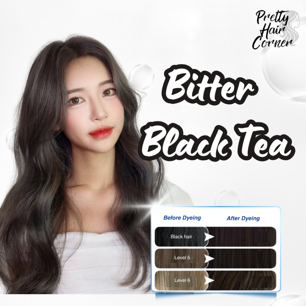 Bitter Black Tea Hair Dye – Professional Long-Lasting Natural Black ...
