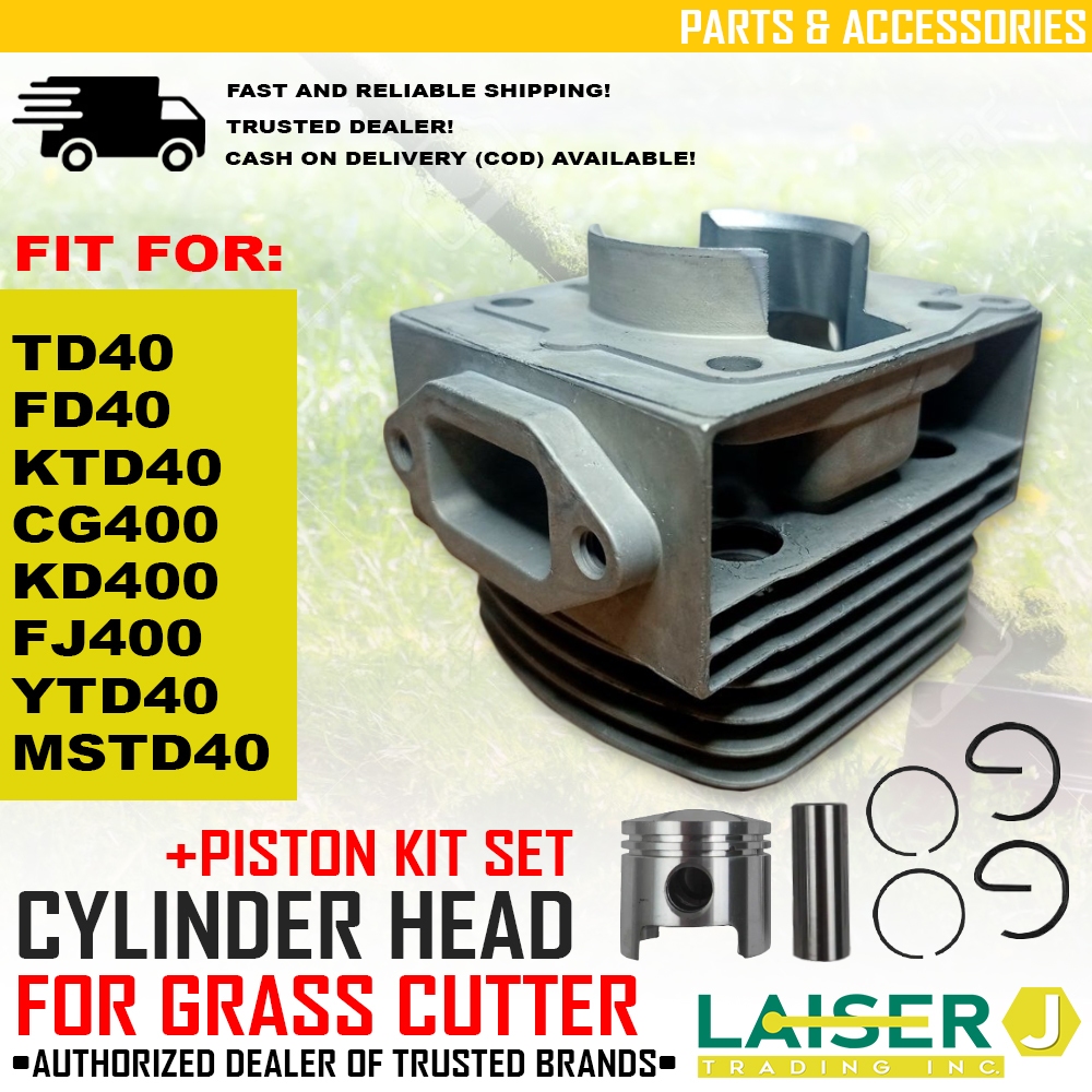 Cylinder Head/Block Assembly w/ Piston Set and Ring for TD40 FD40 ...