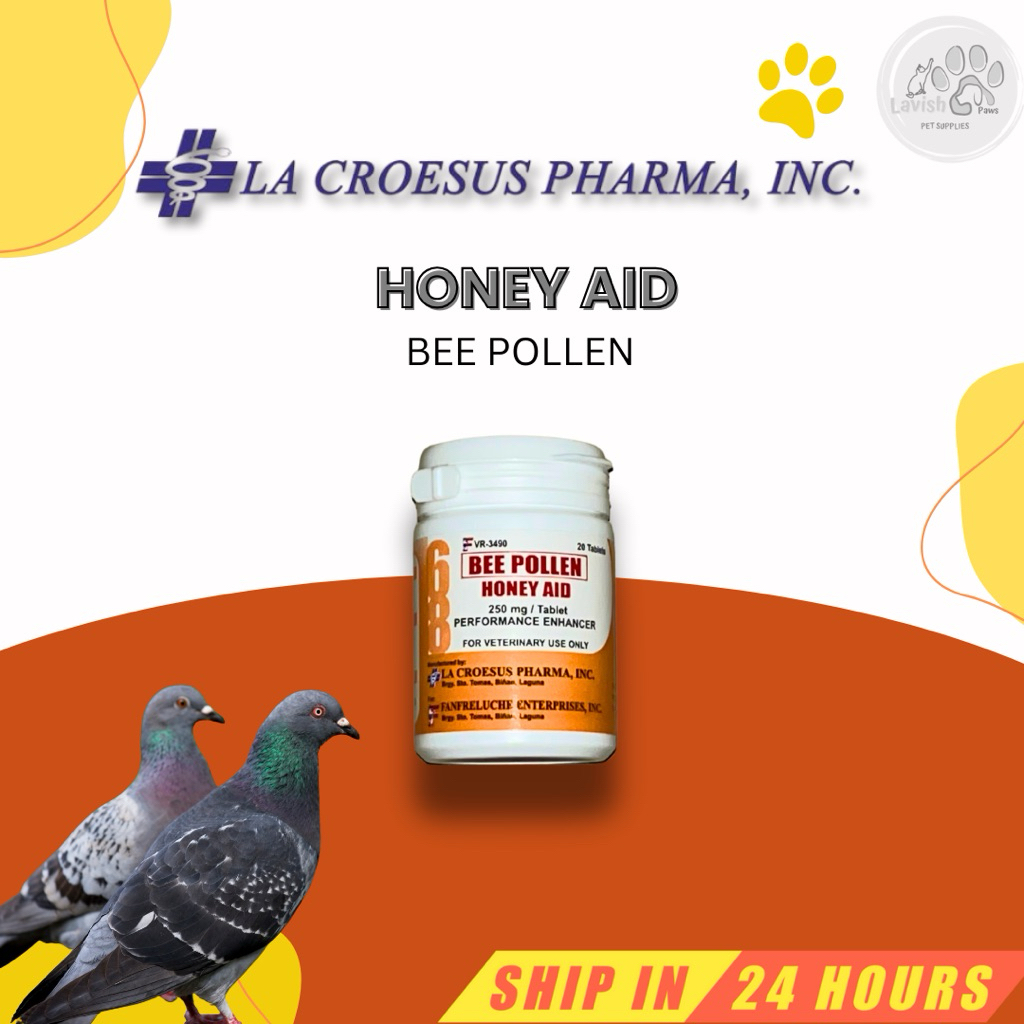 Honey Aid - Bee Pollen For Birds 20 Tablets LVP | Shopee Philippines