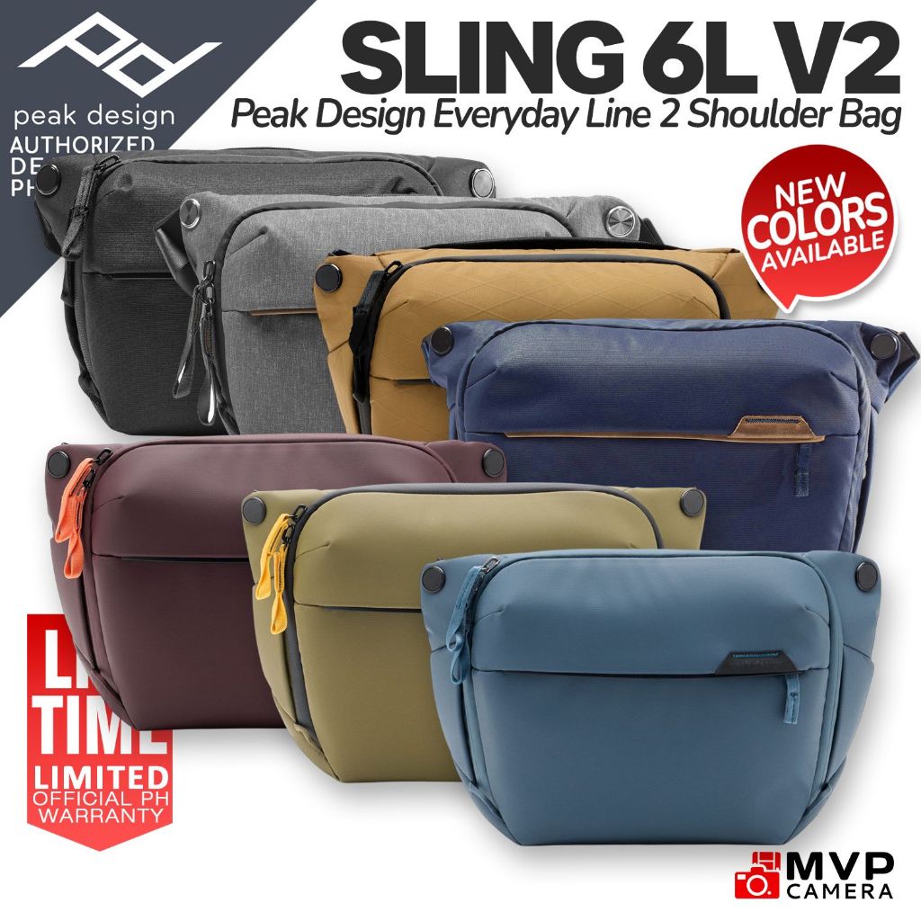 PEAK DESIGN 6L Everyday Line 2 Sling Shoulder Body v2 Black Ash ...