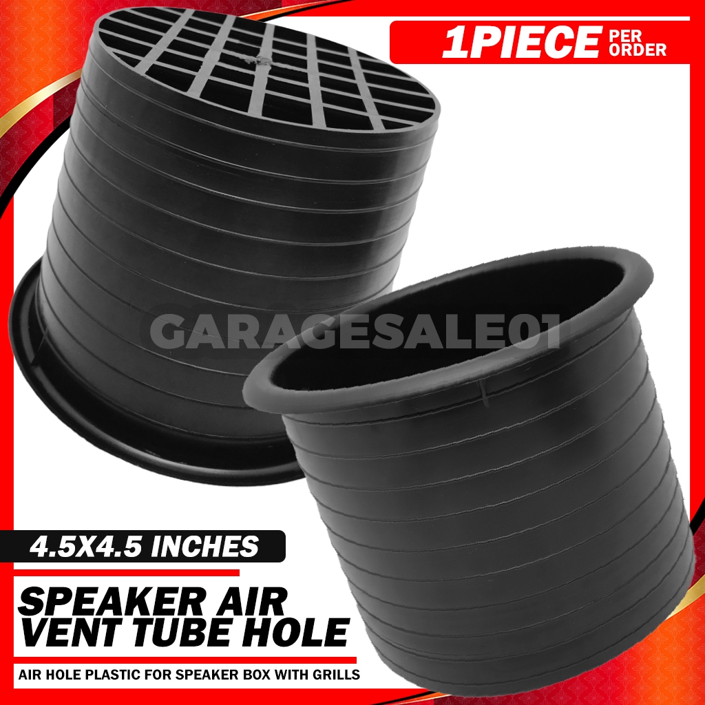 GS 4.5"x4.5" Plastic Speaker Air Vent Tube Hole with Grills for ...