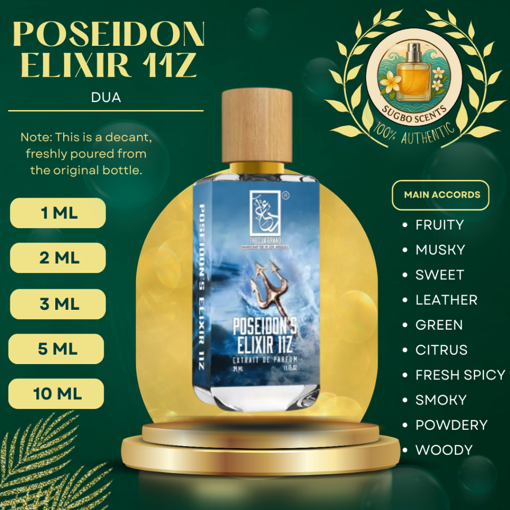 DUA Poseidon Elixir 11Z Extrait de Parfum (Decant) SUGBO SCENTS ...
