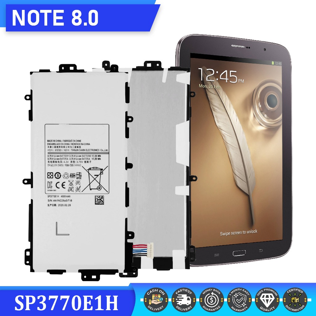Galaxy Tab Note 8.0 Battery Original, N5110 Model: SP3770E1H (4600mAh ...