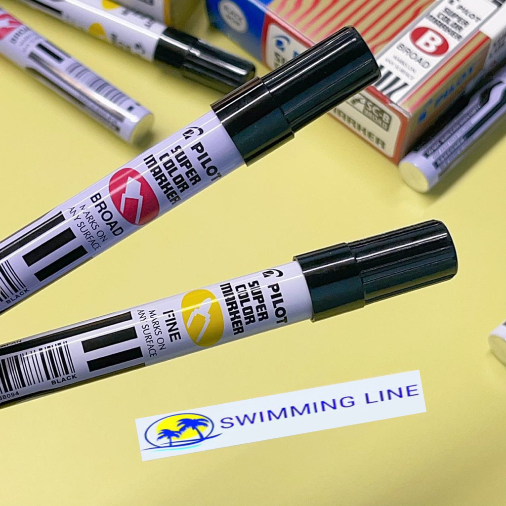 Marker SC-B BROAD/SC-F FINE 1 PC Original Pilot Permanent Marker Black ...