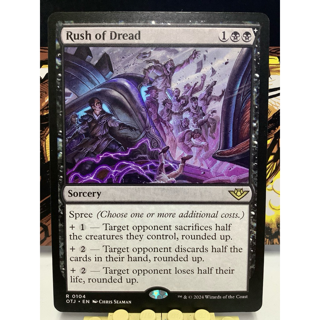 MTG - Rush of Dread (Outlaws of Thunder Junction) - {Rare - Black ...