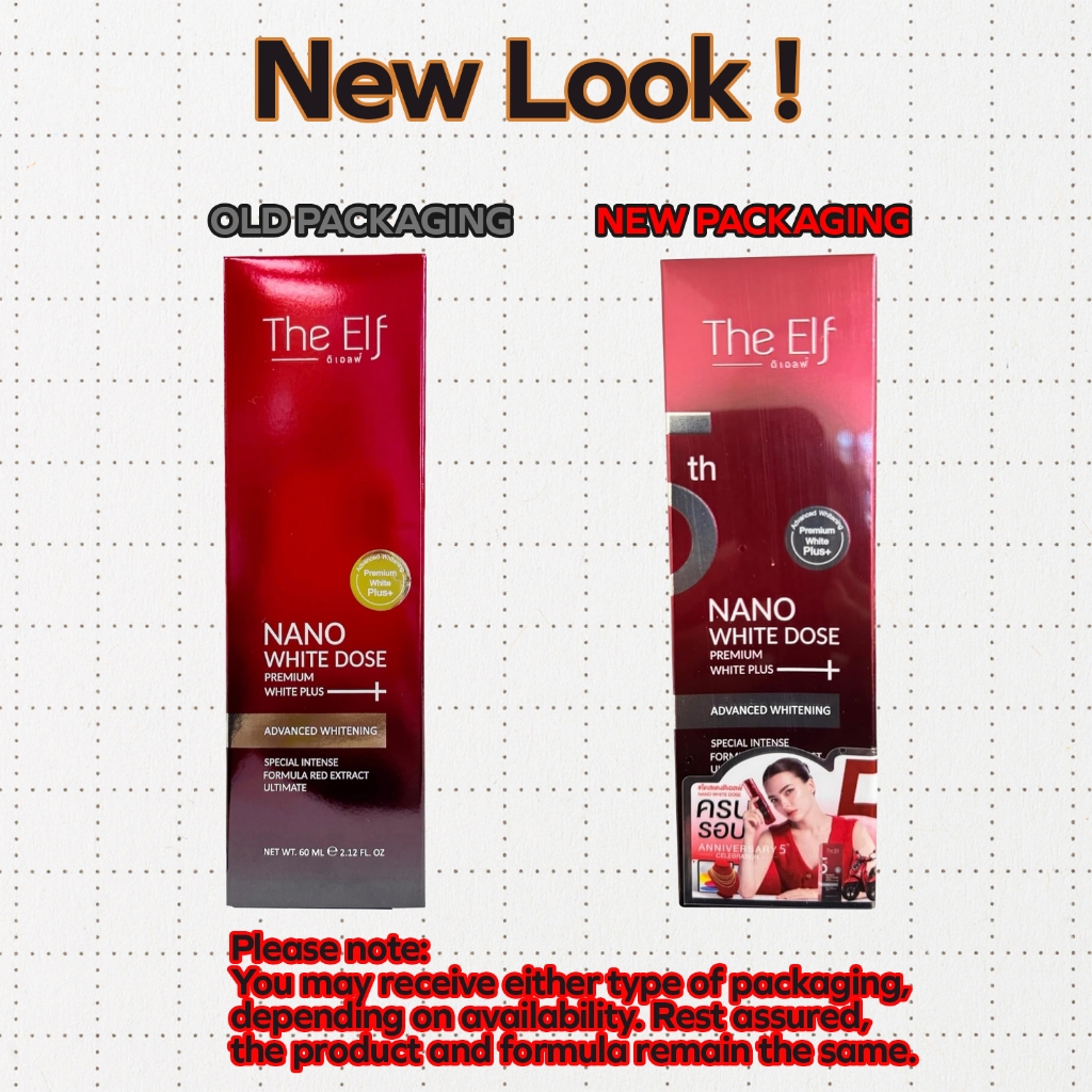 The Elf Nano White Dose Serum 60mL Advanced Whitening Premium White ...