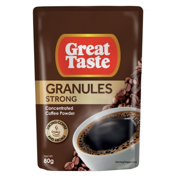 Great Taste Granules Strong Concentrated Coffee Powder 80g | Shopee ...