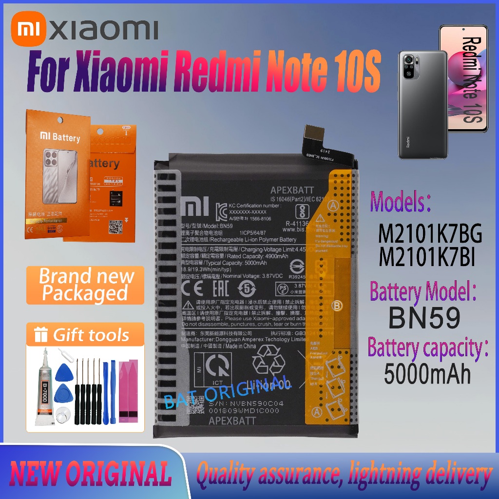 APEXBATT BN59 5000mAh Original Replacement Battery For Xiaomi Redmi ...