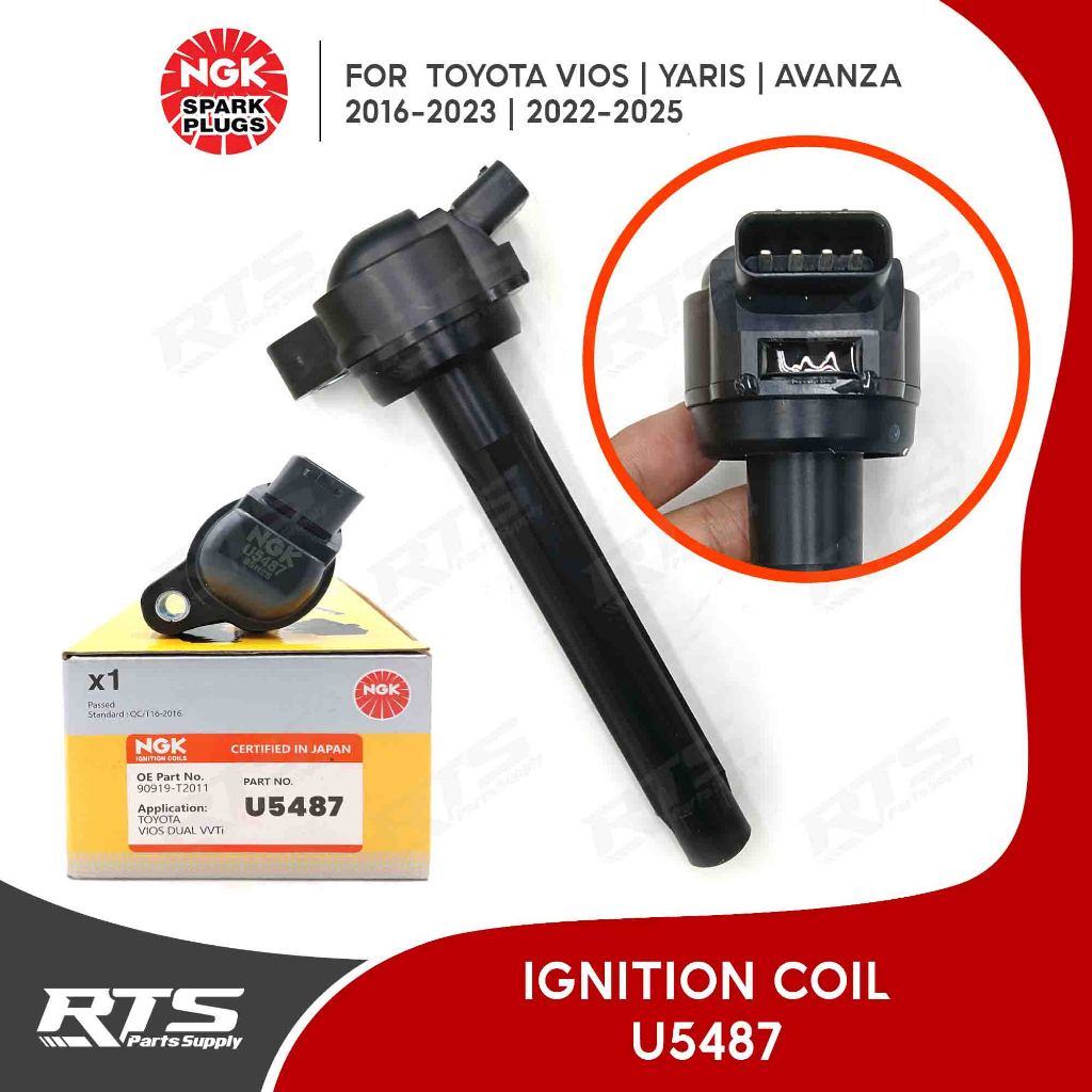 NGK IGNITION COIL / PLUG for TOYOTA VIOS YARIS VELOZ DUAL 2016-2023 ...