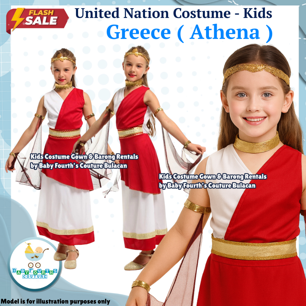 COD United Nation Greece Princess Book Character Red Athena Dress ...