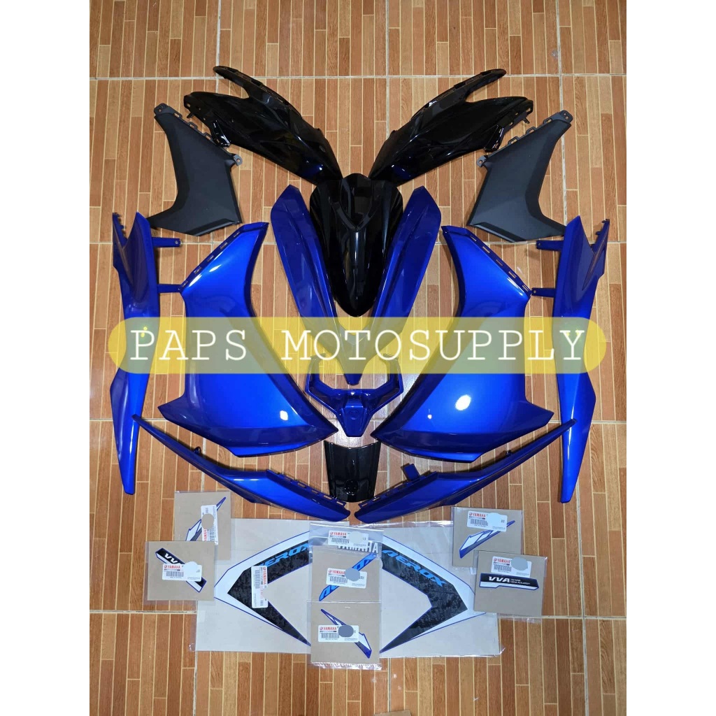 AEROX V3 RACE BLUE FAIRINGS (BLUE STD). YAMAHA GENUINE | Shopee Philippines
