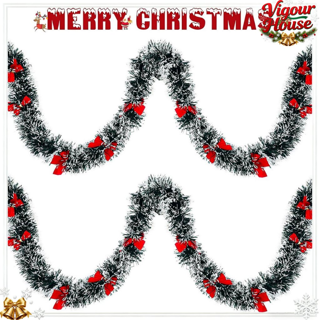 2M Christmas Garland Xmas Tree Ornament Party Home Decor Tinsel Strips ...