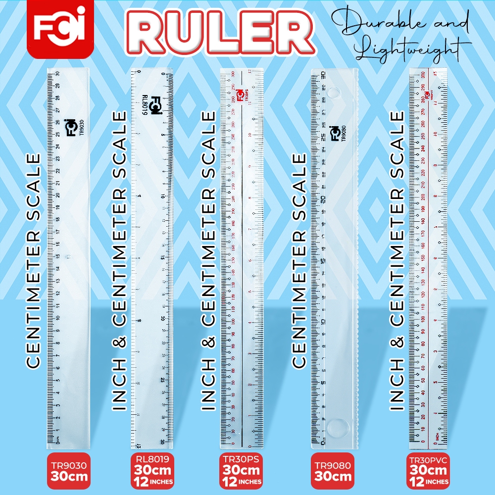 FCI Math Geometry Measuring Ruler Set Ruler Protractor Centimeter and ...