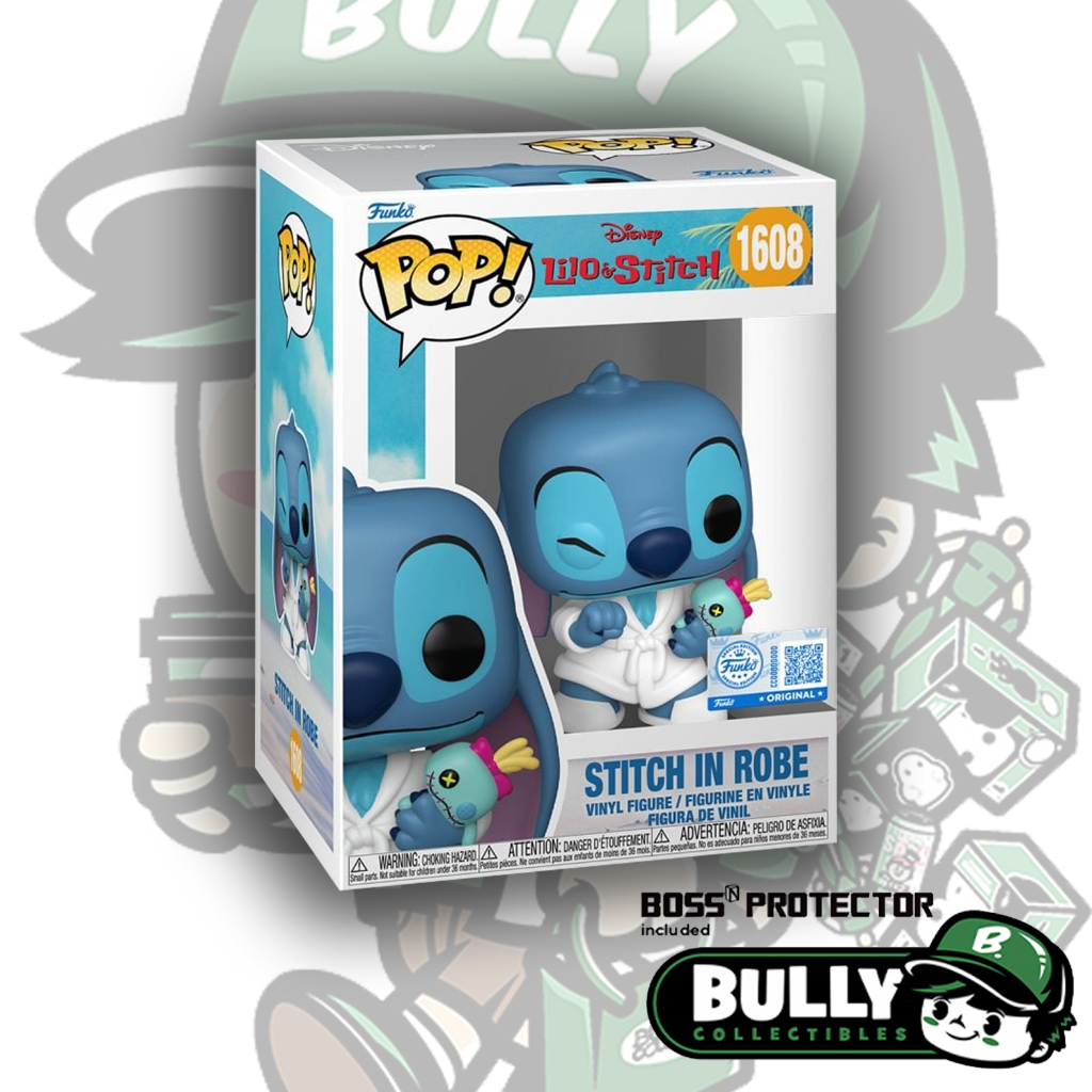 Funko POP! Disney: Lilo & Stitch - Stitch in Robe (FSE) 1608 With Boss ...