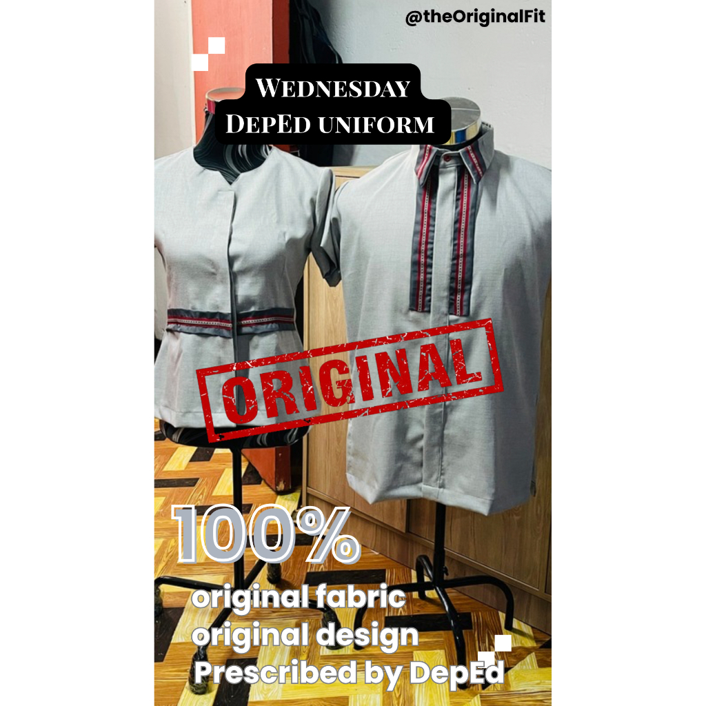WEDNESDAY POLO - DEPED TEACHER UNIFORM FOR MENS / MALE TOP UNIFORM RTW ...