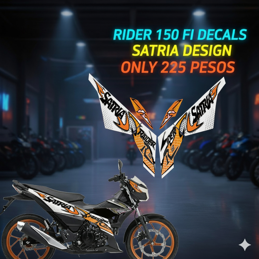 Premium Decal Set for Suzuki Raider 150 FI – Bold Style, Perfect Fit ...