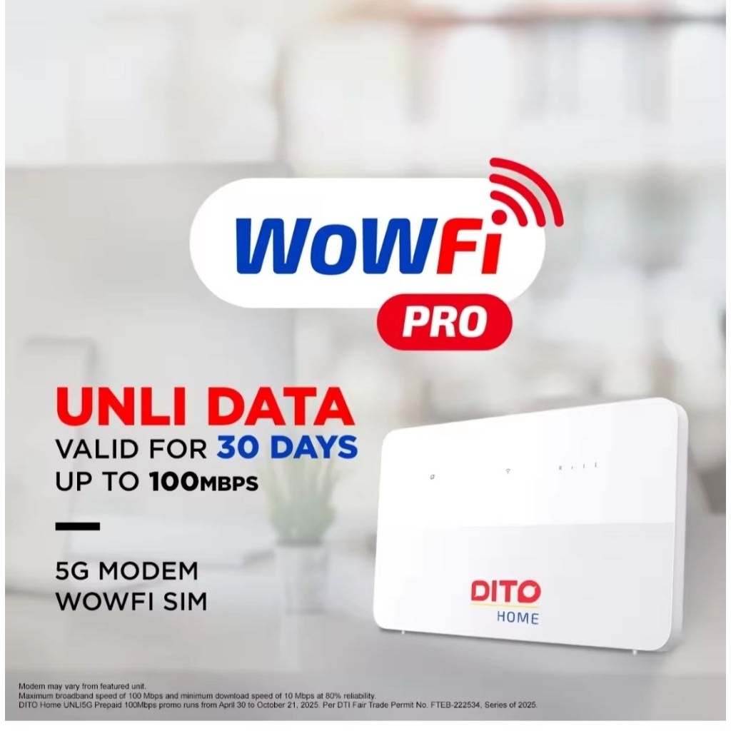 New DITO Home Wifi With Unli 5G Data For 30 Days Model H151-370 ...