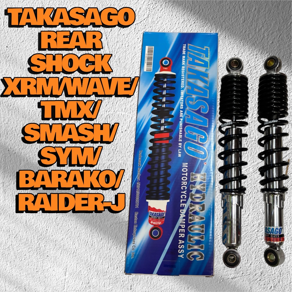 Takasago Dual Shock Suspension For Wave125/Xrm110/TMX/BARAKO/SMASH ...
