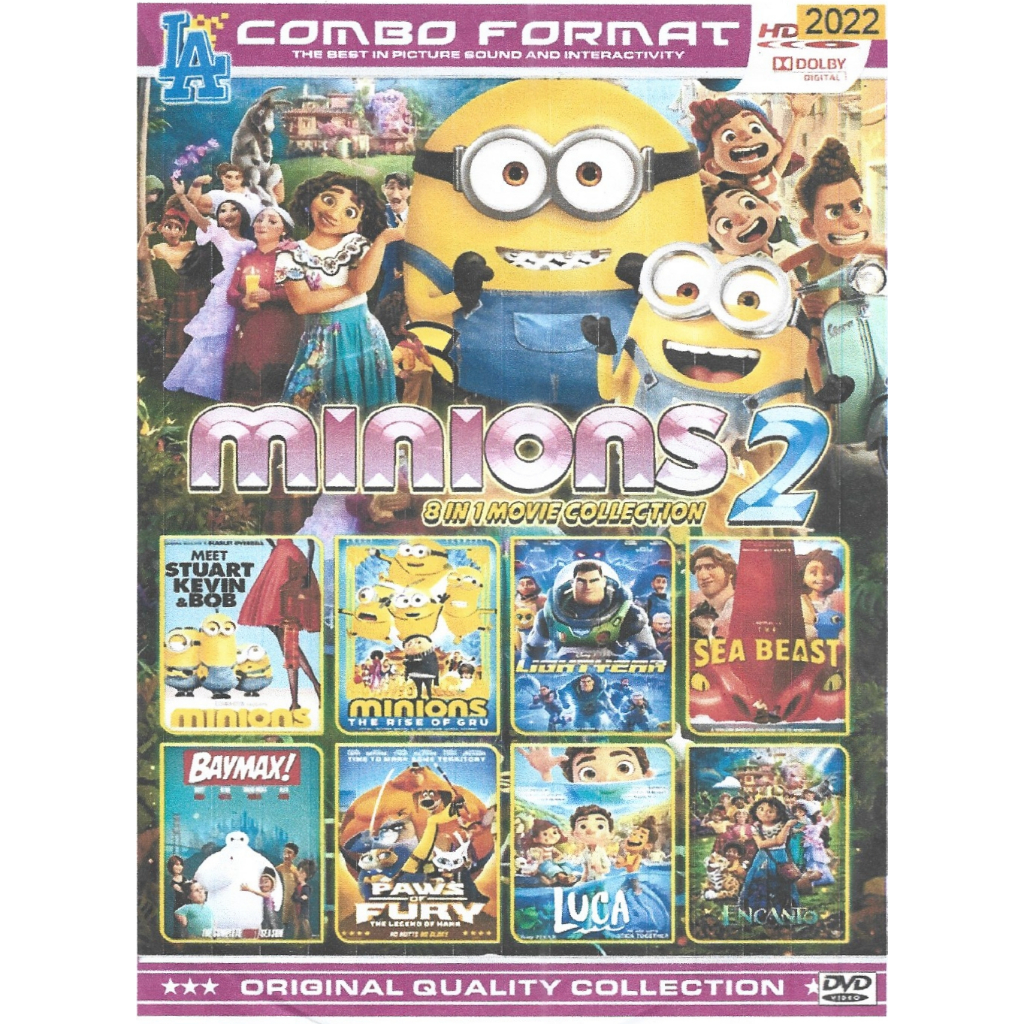 Minions Movie Collection Disney Encanto Disney Luca Disney Lightyear ...