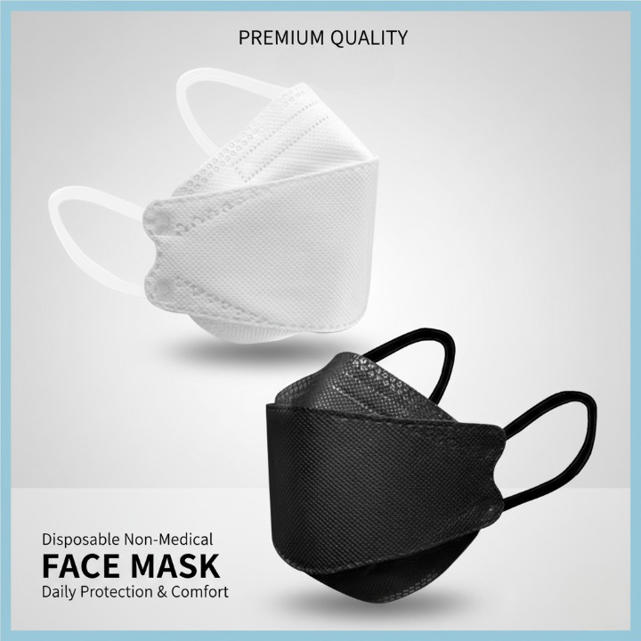 50pcs KF94 Disposable Facemask – Lightweight, Secure Fit, Anti-Dust ...