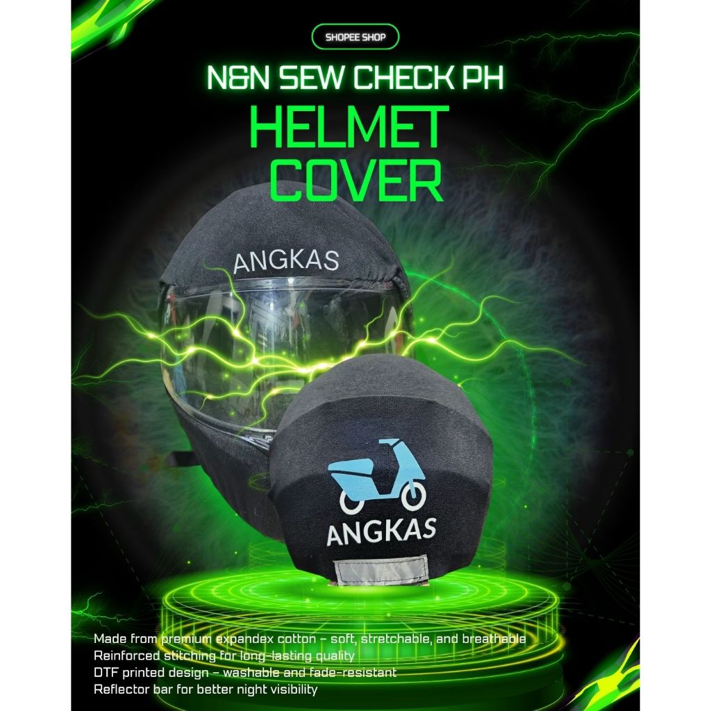 N&N HELMET COVER ANGKAS - BLACK | Shopee Philippines