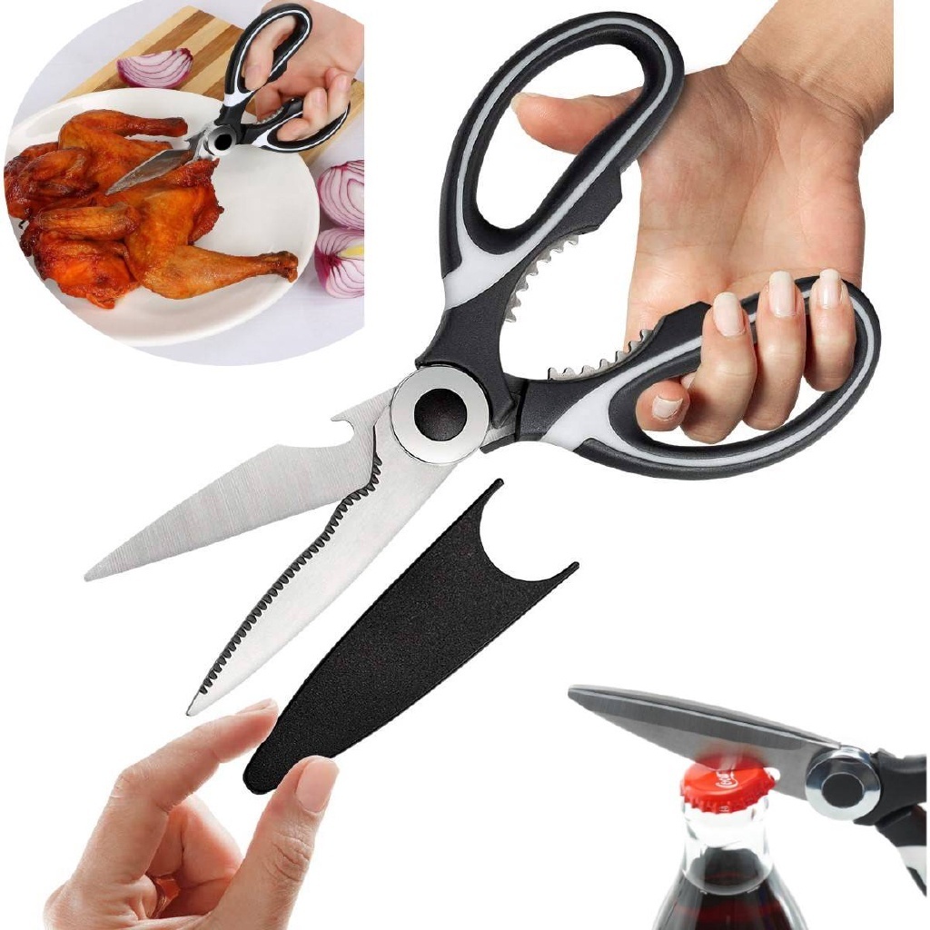 Multi Function Panda Kitchen Scissors Bottle Opener Cap Twister Meat ...