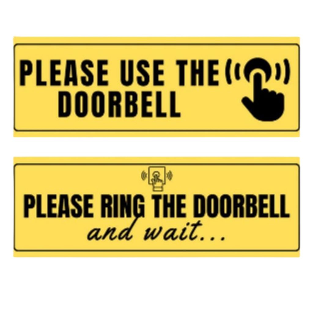 DoorBell Signage Laminated Signages A4 Size | Shopee Philippines