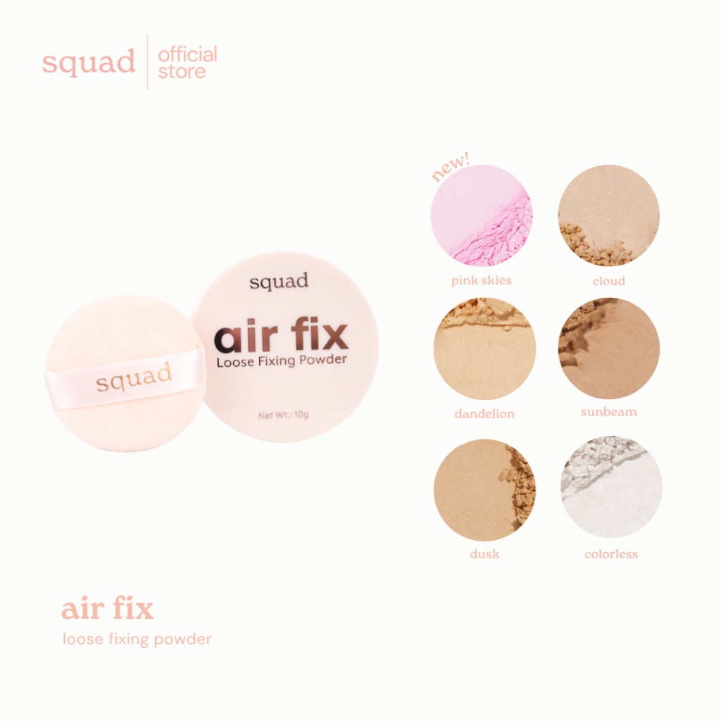Squad Cosmetics Air Fix Loose Fixing Powder | Shopee Philippines