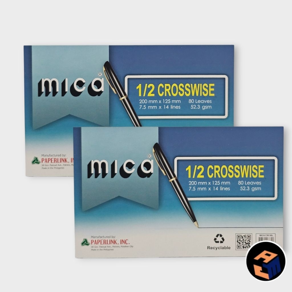 Mica Crooswise Quiz Pad Premium Paper from Japan 80 Sheets ( 2 Pads ...