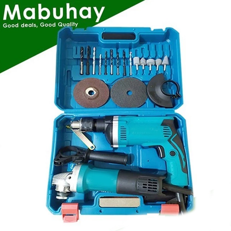 Impact Drill HP1630 Drill & Angle Grinder 9553HN Grinder Set (2in1 New ...