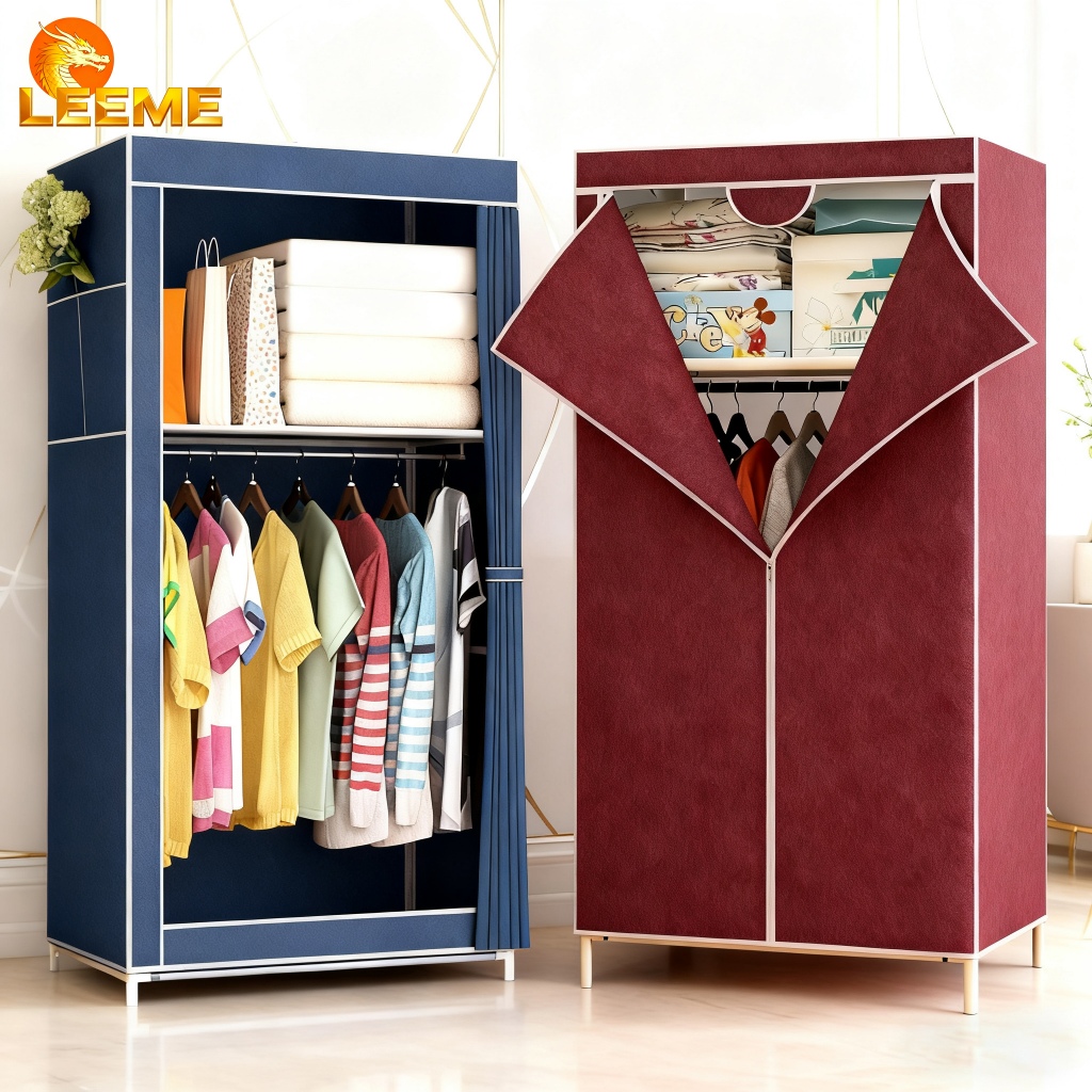 Zipper Wardrobe Cabinet Clothes Storage Organizer Dustproof Large Non ...