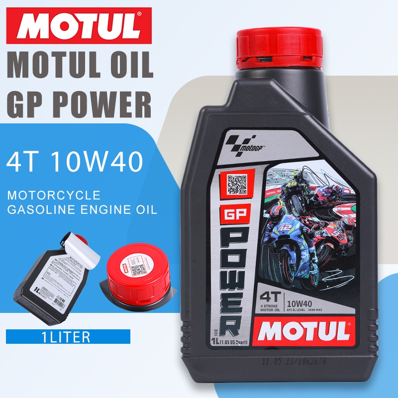 Motul GP Power 10W40 Big Motorcycle Oil 1L Fully Synthetic 4-Stroke ...