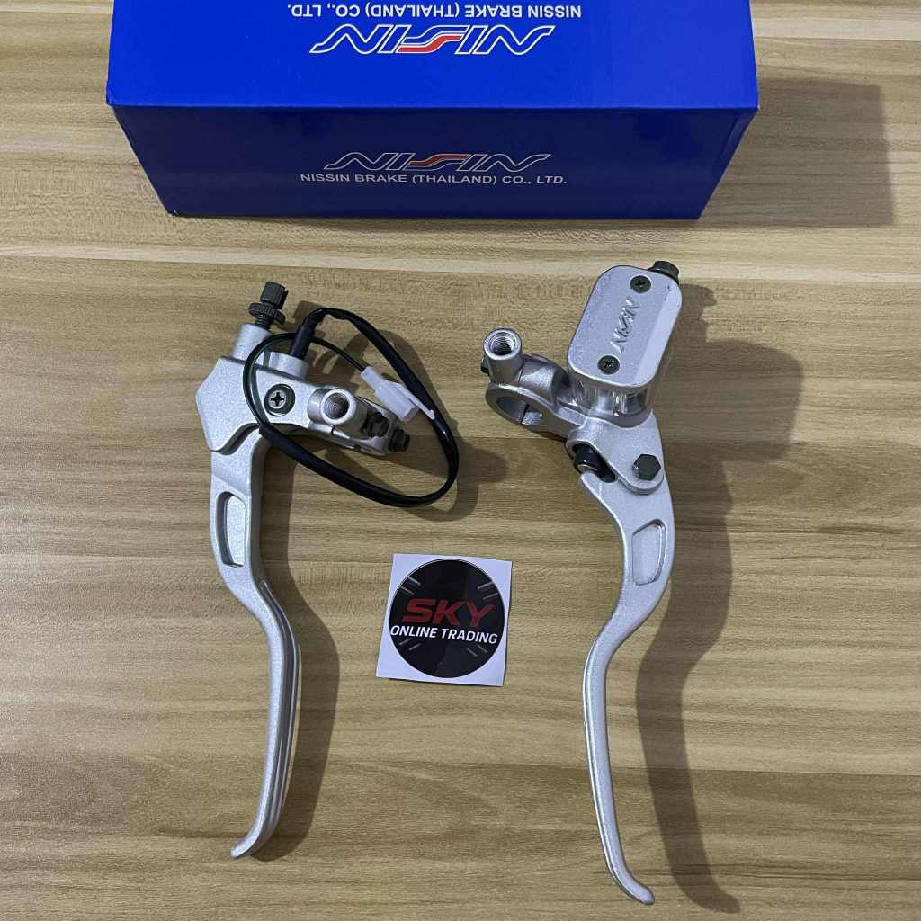 Nissin B22 Single Tank Square Silver (Clear) Brake Master/Clutch Brake ...