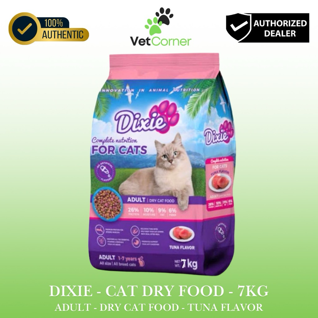 Dixie - Dry Cat Food for Adult - 7kg | Shopee Philippines