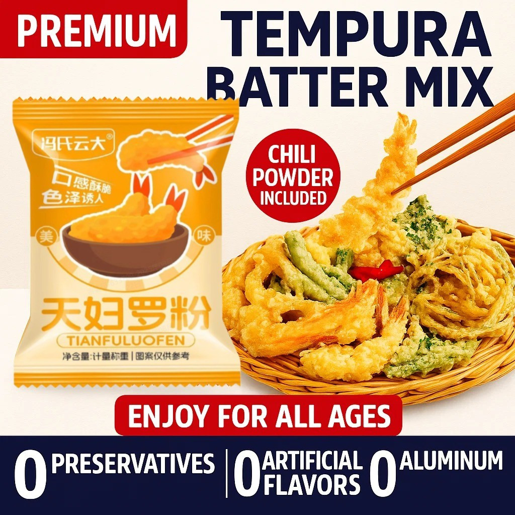 Crispy Seasoning Tempura Batter Mix Powder Lazy Fried tempura fried ...