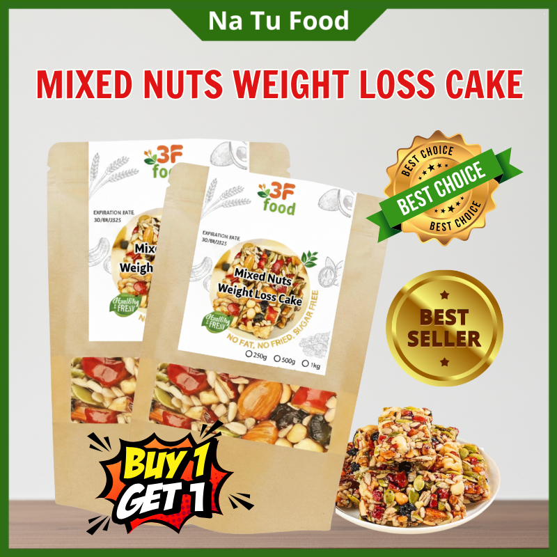 (BUY 1 GET 1) WooNut Mixed Nuts Cake 3F Food Eight Types of Nuts ...