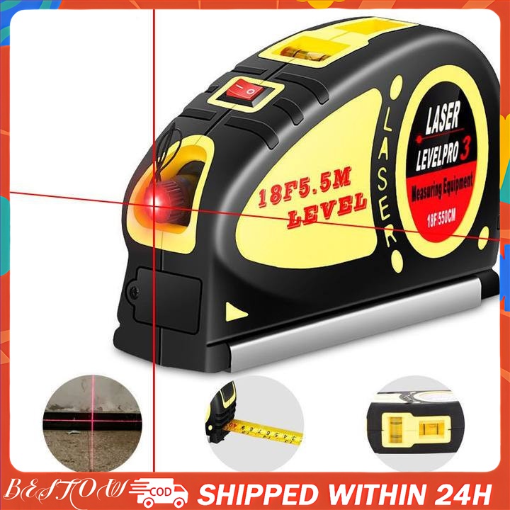 Cross Laser Level Multifunctional Tape Measure Projector 4 In 1 High ...